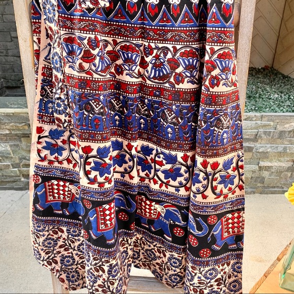 fire monkey | Skirts | Vintage Boho India Gypsy Mandala Long | Poshmark